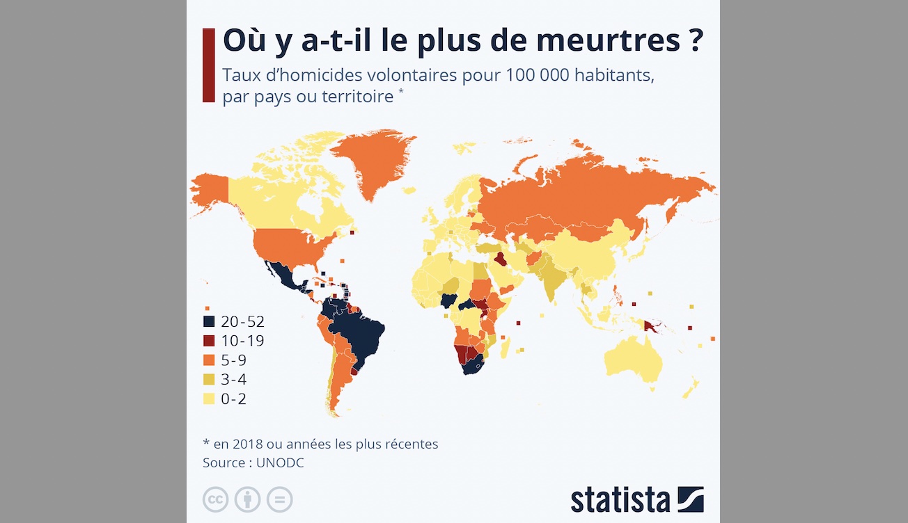 Dans quels pays y a-t-il le plus de meurtres ? | Mémento l'information claire et pertinente des ...