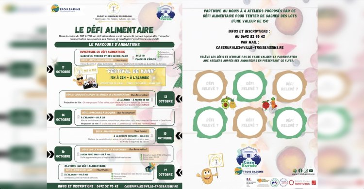 Trois-Bassins lance le Défi Alimentaire : un parcours ludique autour du ...
